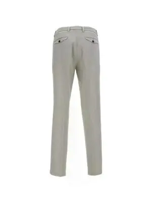 BRIGLIA 1949 Buttoned Pleated Trousers - Grey