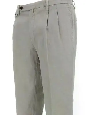 BRIGLIA 1949 Buttoned Pleated Trousers - Grey