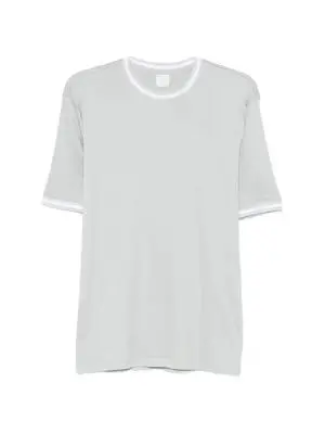 Eleventy Short Sleeves Ringer T-shirt - Grey