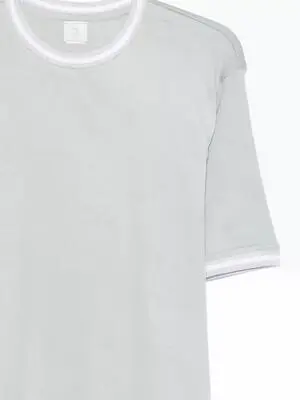Eleventy Short Sleeves Ringer T-shirt - Grey