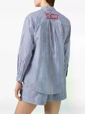 MC2 SAINT BARTH Striped Shirt - Blue