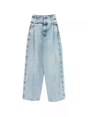 Sportmax Pleated Wide-leg Jeans