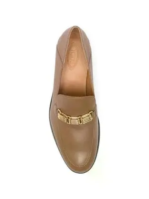 TOD'S Chain Detail Loafers - Neutrals
