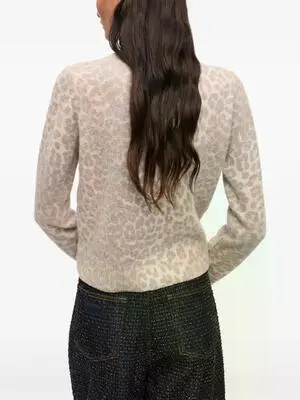 GANNI Leopard-printed Cardigan