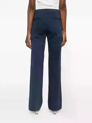 40WEFT Thea Zip-up Straight Trousers - Blue