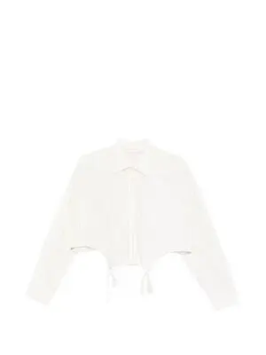 PDR PHISIQUE DU ROLE Striped Tie-detail Shirt - Neutrals