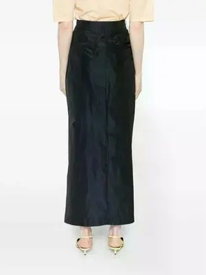 CO.GO Belt-loop Maxi Skirt - Blue