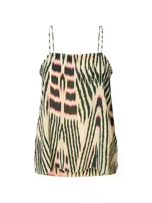 RABENS SALONER Karis Patterned Tank Top