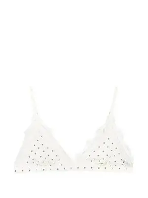 ROTATE BY BIRGER CHRISTENSEN Lace Triangle Bra - Neutrals