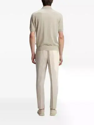 BOSS Knit Polo Shirt In Virgin Wool