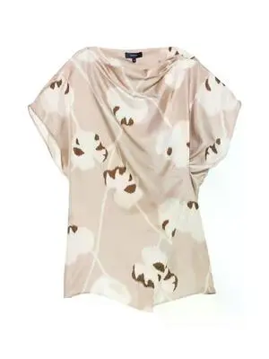 Soeur Floral Draped Blouse