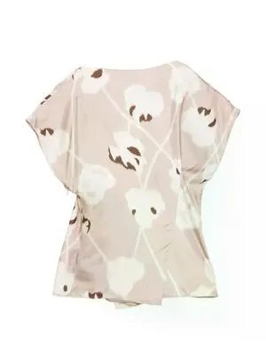 Soeur Floral Draped Blouse
