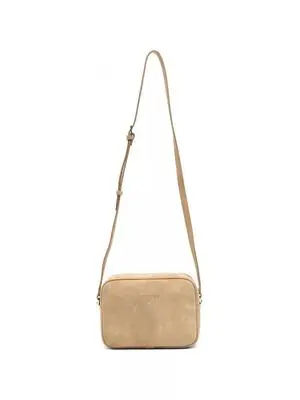 Patrizia Pepe Logo-plaque Suede Cross Body Bag