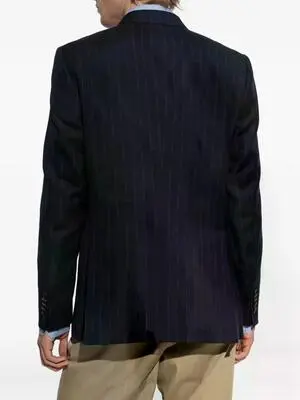 Paul Smith Pinstripe Double-breasted Blazer - Blue