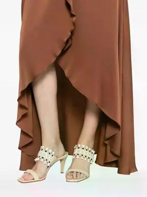 NOUVELLE SILK95FIVE Shangri La Draped V-neck Dress