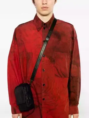 Yohji Yamamoto Scratch Leather Messenger Bag