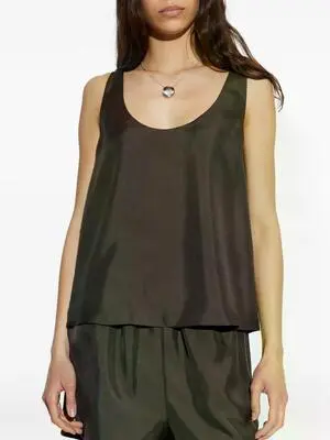 RÓHE Sleeveless Top - Brown