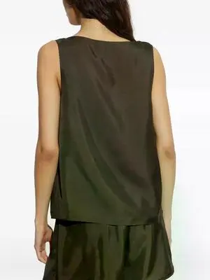 RÓHE Sleeveless Top - Brown