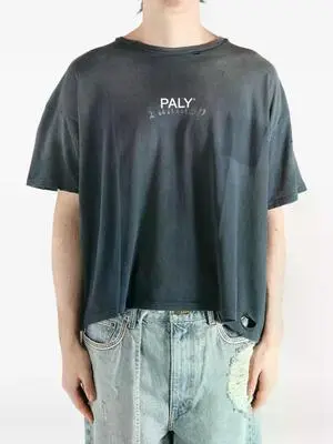 PALY Distressed Logo-print Cotton T-shirt