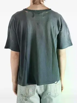 PALY Distressed Logo-print Cotton T-shirt
