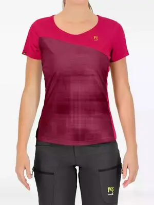 KARPOS Panelled V-neck T-shirt