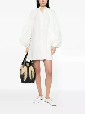 MARRAKSHI LIFE Balloon Sleeve Dress - White