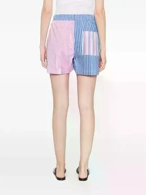 SUSANNA BLU Striped Embroidered Shorts