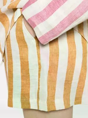SUSANNA BLU Striped Drawstring Shorts