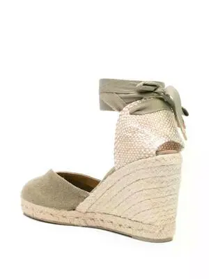 CastaÑer Chiara Ankle Tie Espadrilles - Green