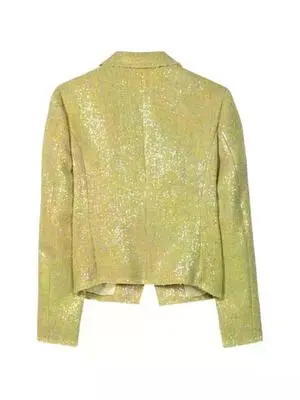 LUISA CERANO Sequin-embellished Blazer - Yellow