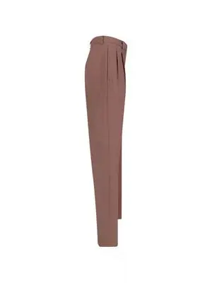 LARDINI Pleated Tailored Trousers - Brown