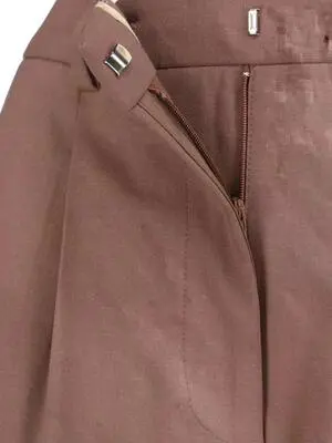 LARDINI Pleated Tailored Trousers - Brown
