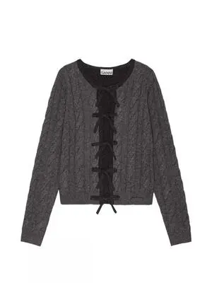 Ganni Tie Detailed Knitwear For Women