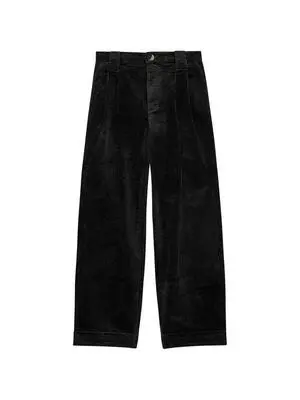 GANNI Pleated Corduroy Trousers