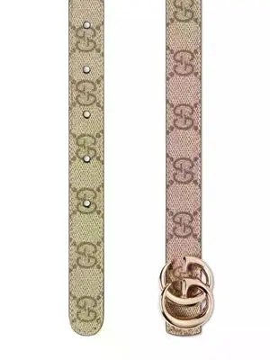 Gucci Gg Monogram Belt - Neutrals
