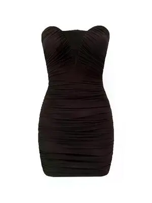 Elisabetta Franchi Strapless Dress - Brown