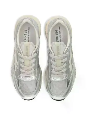 Premiata Mesh Panelled Sneakers - Silver