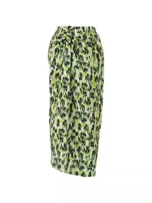 Christian Wijnants Tie-waist Printed Midi Skirt - Green