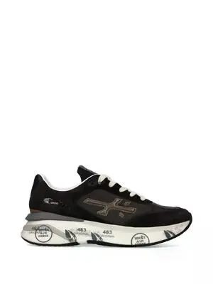 Premiata Printed Flat Sneakers - Black