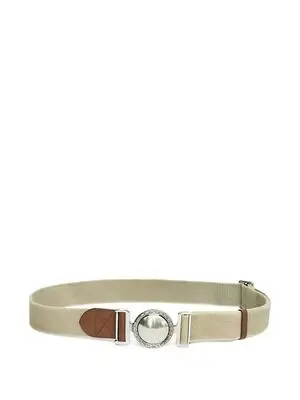 Isabel Marant Étoile Delva Woven Cotton And Metal Belt - Neutrals