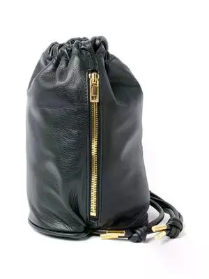 Sacai Drawstring Bucket Bag With Zip Detail