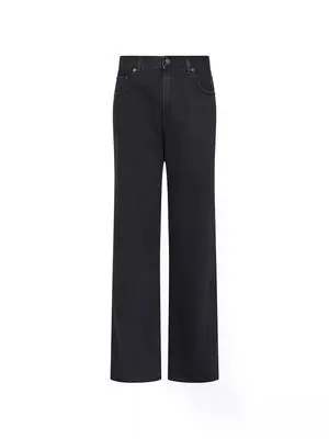 HAIKURE Belt-loop Jeans With Carbon Patch Pockets