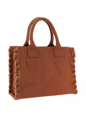 Pinko Beach Logo-embroidered Tote Bag - Brown
