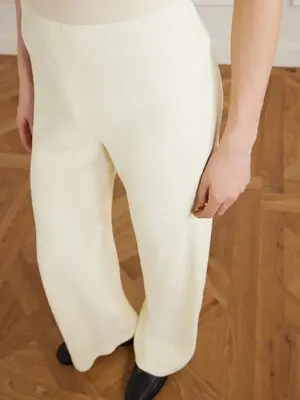 Wardrobe.NYC Crepe Straight-leg Pants - Yellow