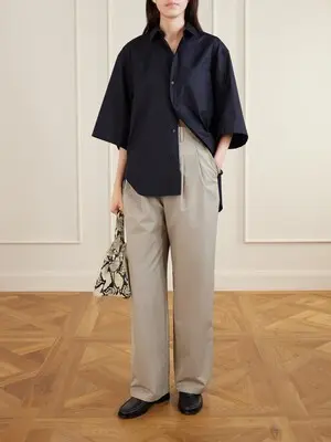 Wardrobe.NYC Oversized Cotton-poplin Shirt - Black