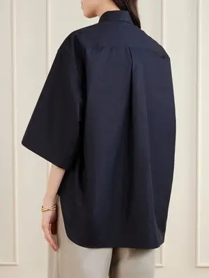 Wardrobe.NYC Oversized Cotton-poplin Shirt - Black