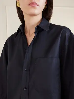 Wardrobe.NYC Oversized Cotton-poplin Shirt - Black