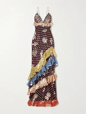 Etro Metallic Evening Dresses