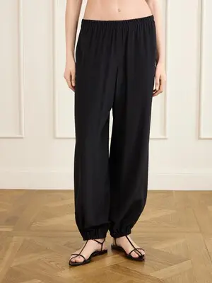 NILI LOTAN Parisa Silk Tapered Pants