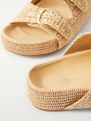 LOEFFLER RANDALL Nico Raffia Sandals